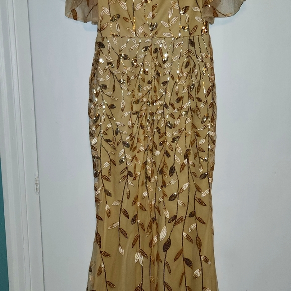 Ever Pretty | Dresses | Gold Evening Dress With Lace | Poshmark